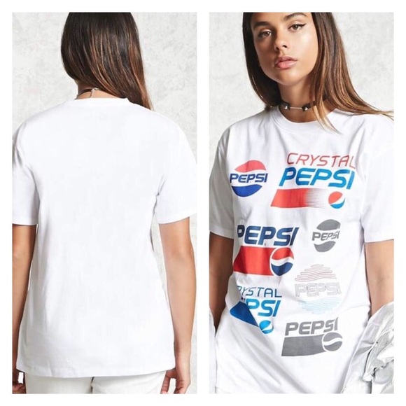 Forever 21 | Tops | Vintage Inspired Pepsi And Crystal Pepsi Tshirt | Poshmark